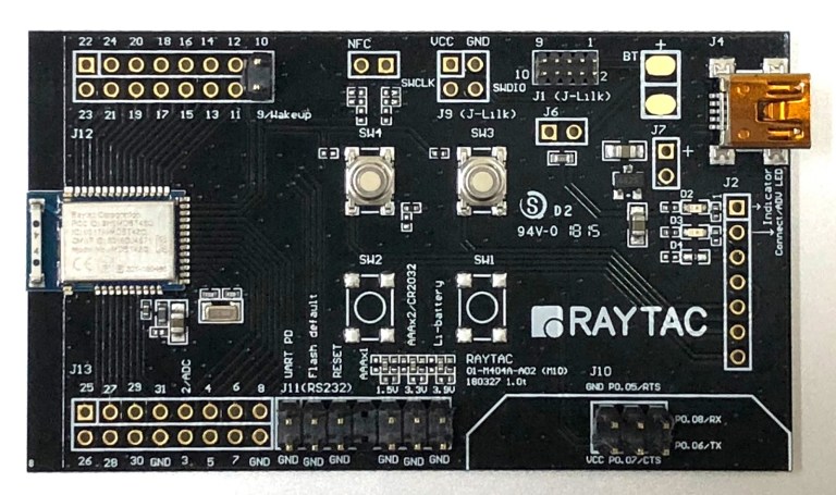 Raytac CorporationWireless Module ManufacturerRaytac AT Command Demo Board User Guide Released ...