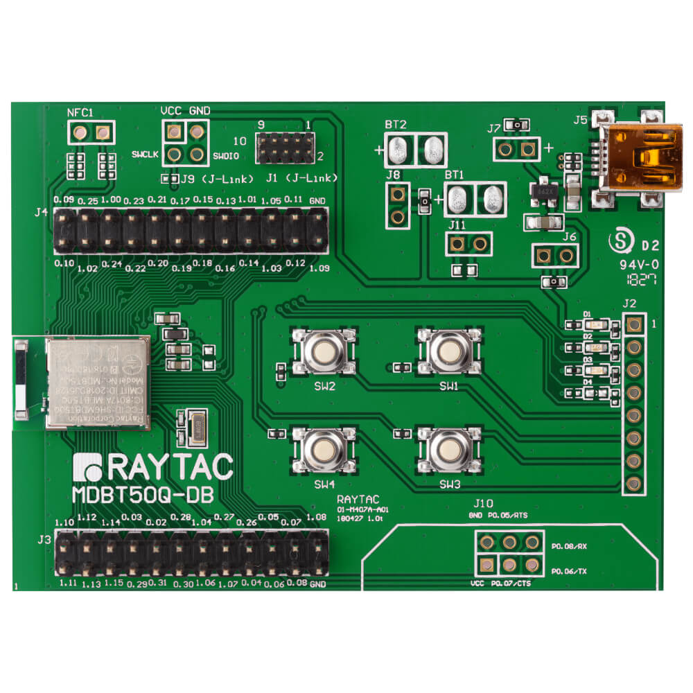 Raytac CorporationWireless Module ManufacturerHow To Use nRF52840/nRF52833 module DevKit(MDBT50Q ...