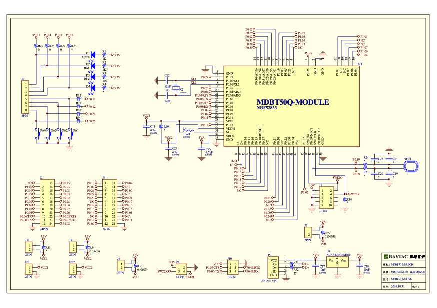 Raytac CorporationWireless Module ManufacturerRaytac nRF52833 Series Module MDBT50Q & Demo Board ...